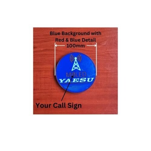 Shack Desktop Coaster with your Call Sign & Yaesu Logo | eBay