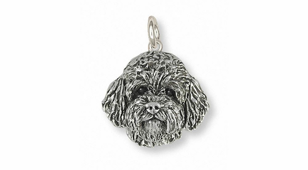 Labradoodle Charm Jewelry Sterling Silver Handmade Dog Charm LGDL4-C | eBay