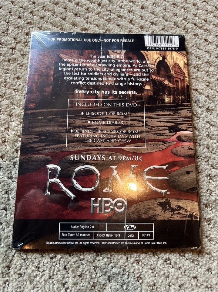 Rome HBO Promo First Episode Sealed DVD Very Rare 2005 Ships Fast! | eBay