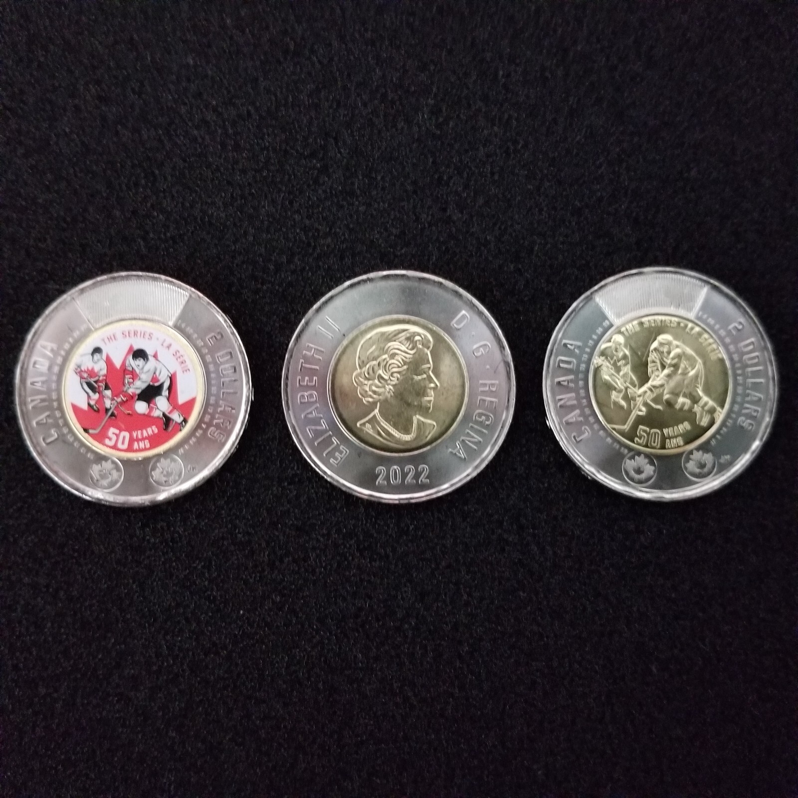 Canada 2 Dollar Coin Collection Coloured + Non-Coloured Toonie Full Set ...