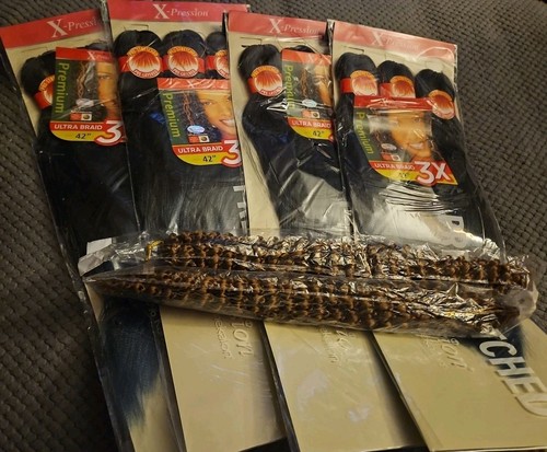 Synthetic PreStretched ULTRA- XPRESSION 4 Packages 3 Braids Each 42 ...