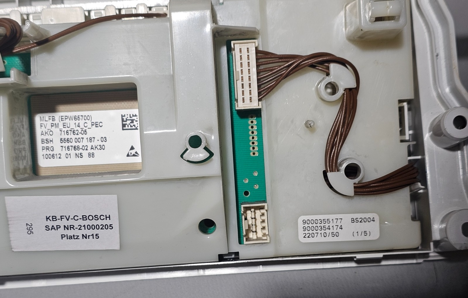 BOSCH Washing Machine Control Panel & Control Module PCB (MZP-4.13 ...