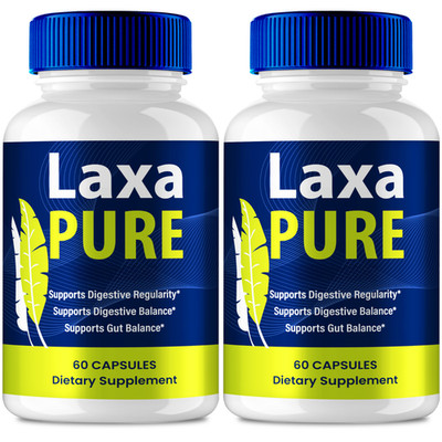 Laxa Pure Capsules Gut Health & Digestion Support Supplement (2 Pack ...