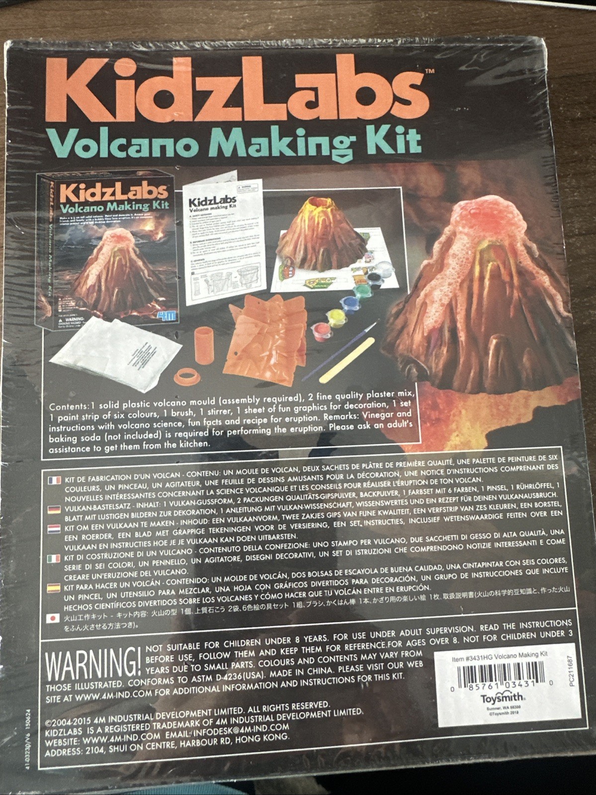 KidzLabz Volcano Making Kit Science Experiment Toy with Free Shipping