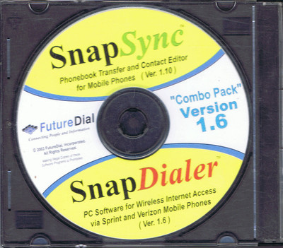 FutureDial SnapSync and SnapDialer Software w/Serial Numbers v. 1.6 (PC ...