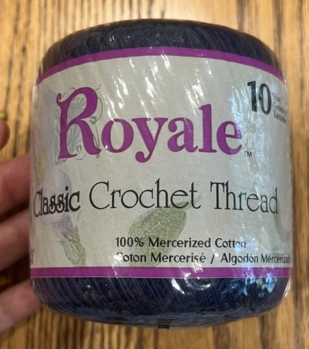 Coats~ Crochet Thread ~ Classic Size 10 ~ Navy 350 yards per spool | eBay