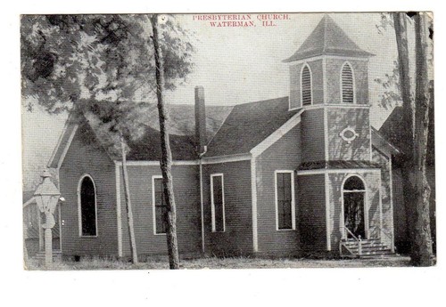IL - WATERMAN ILLINOIS 1913 Postcard PRESBYTERIAN CHURCH | eBay