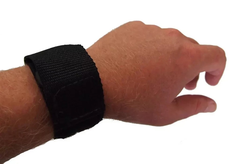 Military Watchband Black Strap Covered Watch Protective Band Durable ...