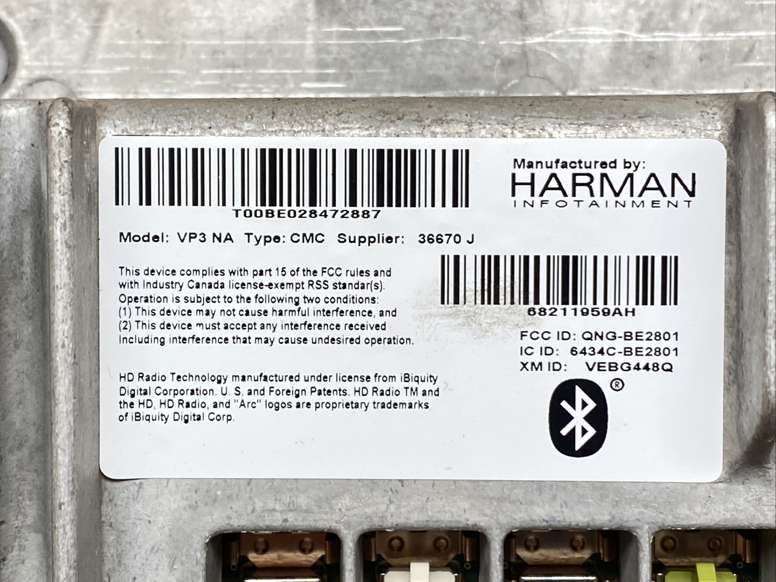 2014-2018 Jeep Cherokee VP3 NA Radio 8.4 Display Screen OEM 68211959AH ...