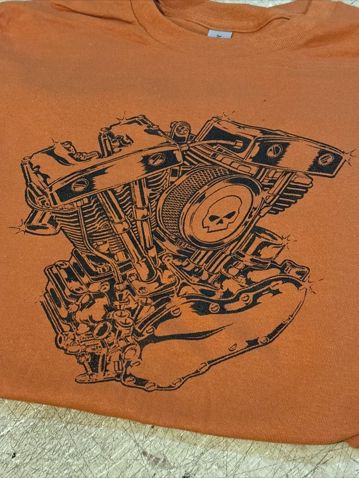 Harley Davidson Shovelhead Pan Shovel Engine Vintage Motorcycle T Shirt ...