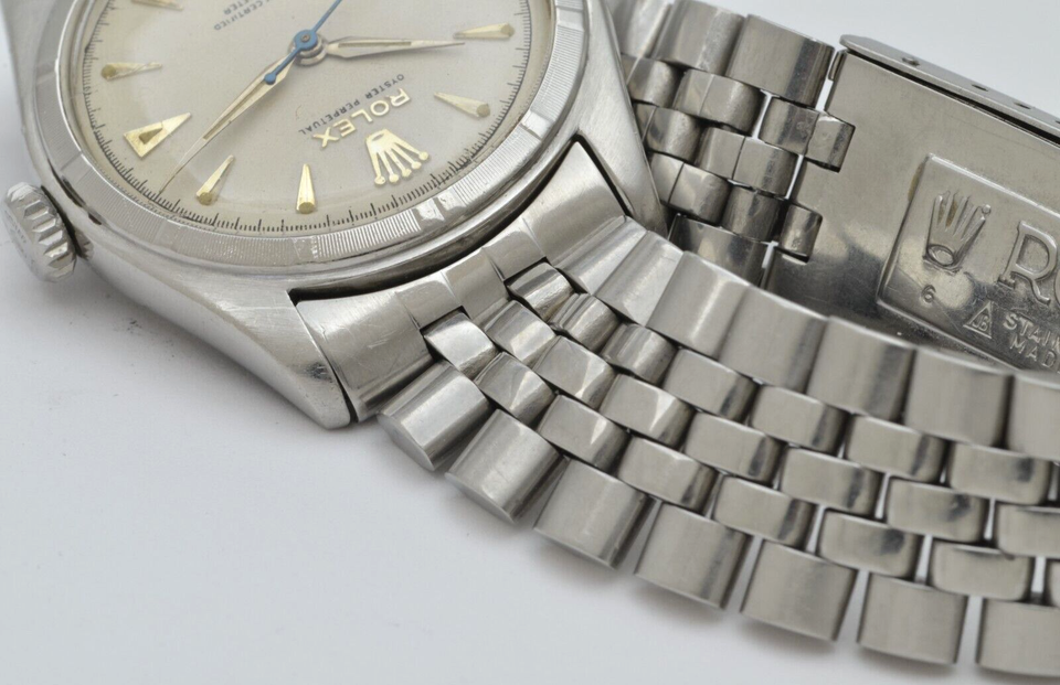1952 Rolex Oyster Perpetual 6107 Big Bubble Back 34mm Automatic Watch ...
