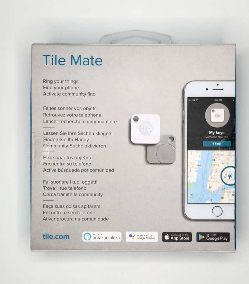 Tile T5001 Mate Item Tracker with Replaceable Battery - Track anything ...