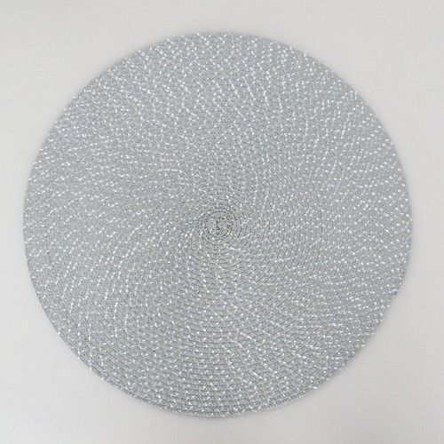 Set of 4 Round Placemats for kitchen table mats PP Woven oven Heat ...