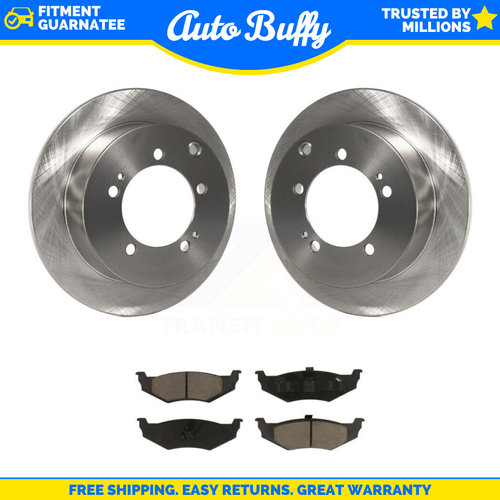 [Rear] Brake Rotors Ceramic Pad Kit For 00 Dodge Stratus With 14 ...