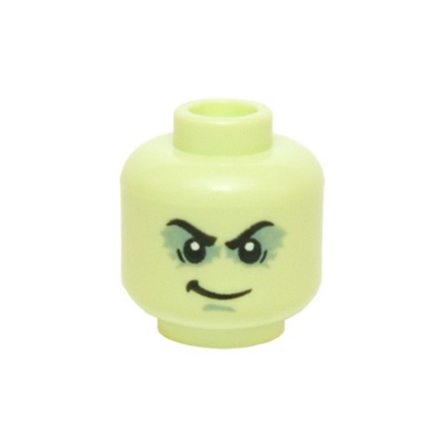 LEGO - Minifig, Head Bushy Eyebrows, Shadowed Eyelids, Smirk Pattern | eBay