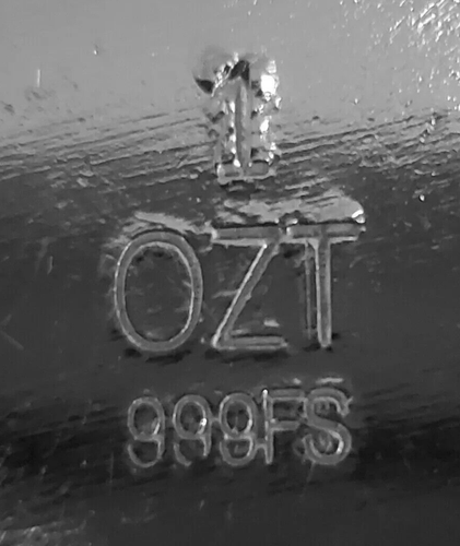 Custom Metal Stamp 1 OZT 999FS - For stamping silver bars - Made by ...