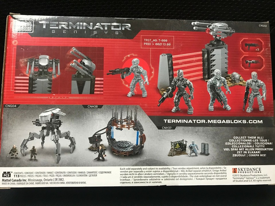 MEGA BLOKS TERMINATOR: Genisys T-800 Figure Pack 113PCS CNG02 NEW | eBay