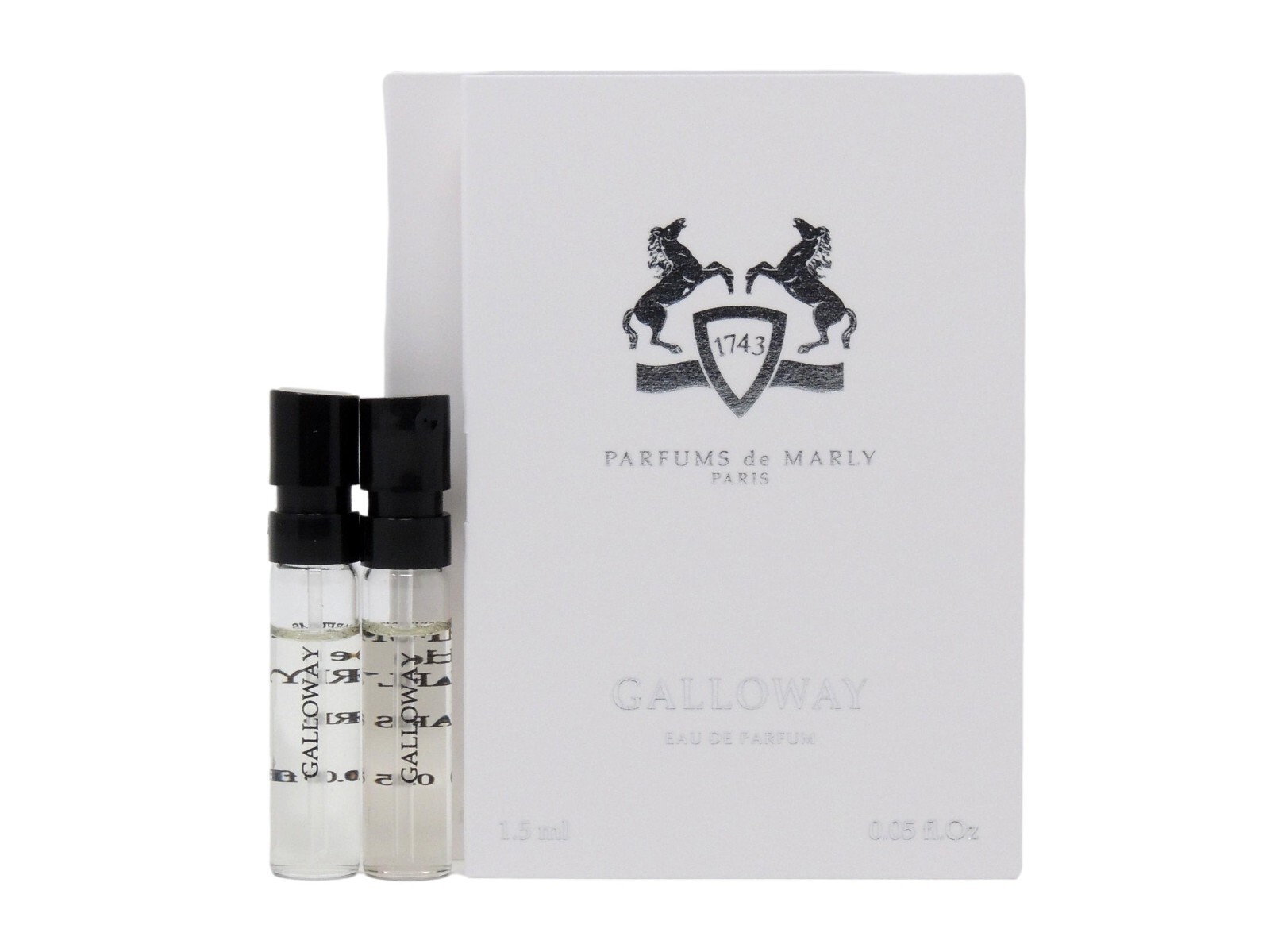 PDM PARFUMS DE MARLY GALLOWAY EDP 1.5ml .05fl oz x 2 COLOGNE PERFUME ...