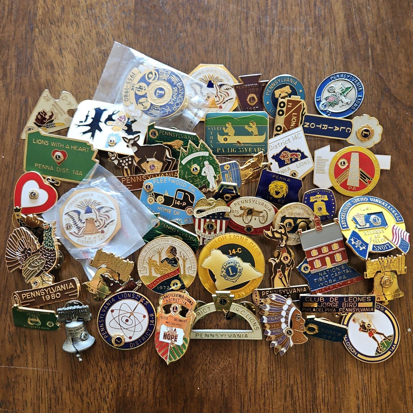 Lot of 43 Vintage Pennsylvania Lions Club Pins | eBay