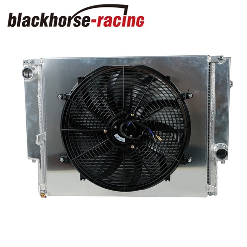 For 1992-1999 BMW E36 323i 325i 328i MT 2 Row Aluminum Radiator+16" Fan ...