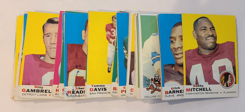 1969 Topps Football Lot - 50 Vintage Football Cards | eBay