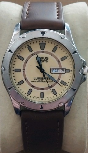 Lorus Sports Lumibrite Day & Date Quartz Watch by Seiko V788-8A10 New ...