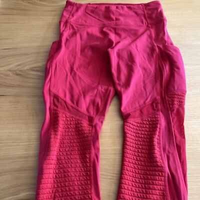 Fabletics Womens Red 365 Motion High Waisted Leggings Size S Preowned ...