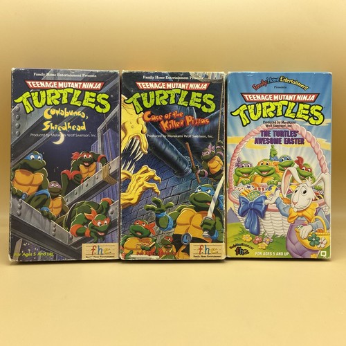 VTG Teenage Mutant Ninja Turtles VHS. Three Movie Bundle 90s | eBay