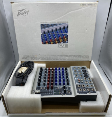 Peavey PV8 8-Channel Compact Mixer (TURNS ON BUT NEEDS REPAIRS FOR ...