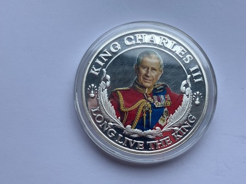 King Charles III Long Live The King Colour Medallion | eBay