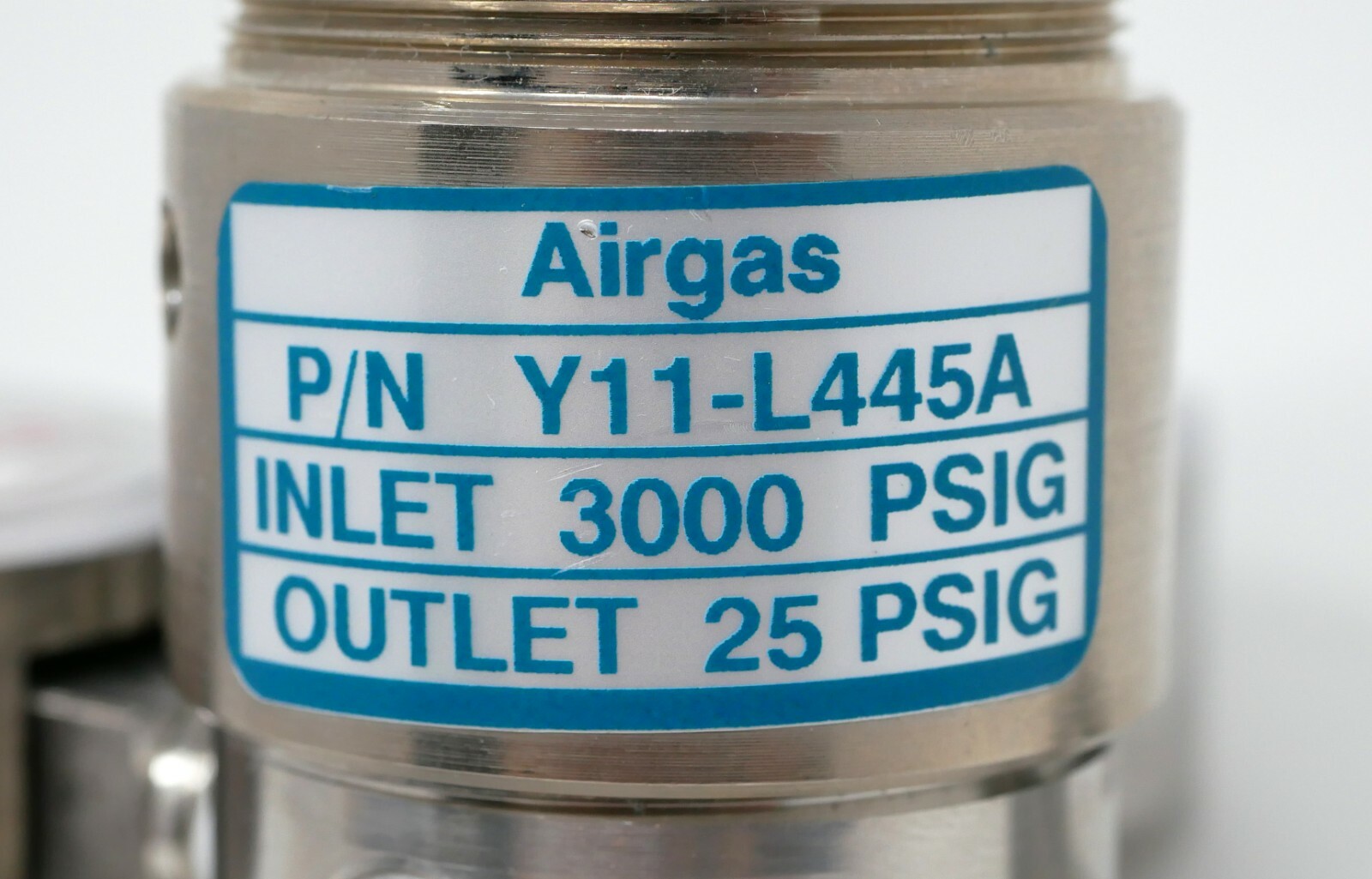 Airgas Y11-l445a Lecture Bottle Regulator 3000psi 25psi for sale online ...