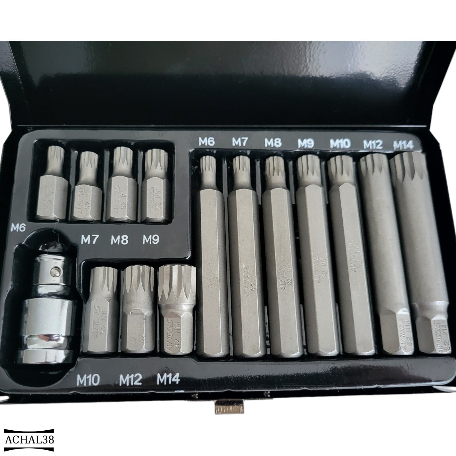 Coffret Douilles Embouts Spline XZN 12 Pans 1/2 Longue Courte Clé ...