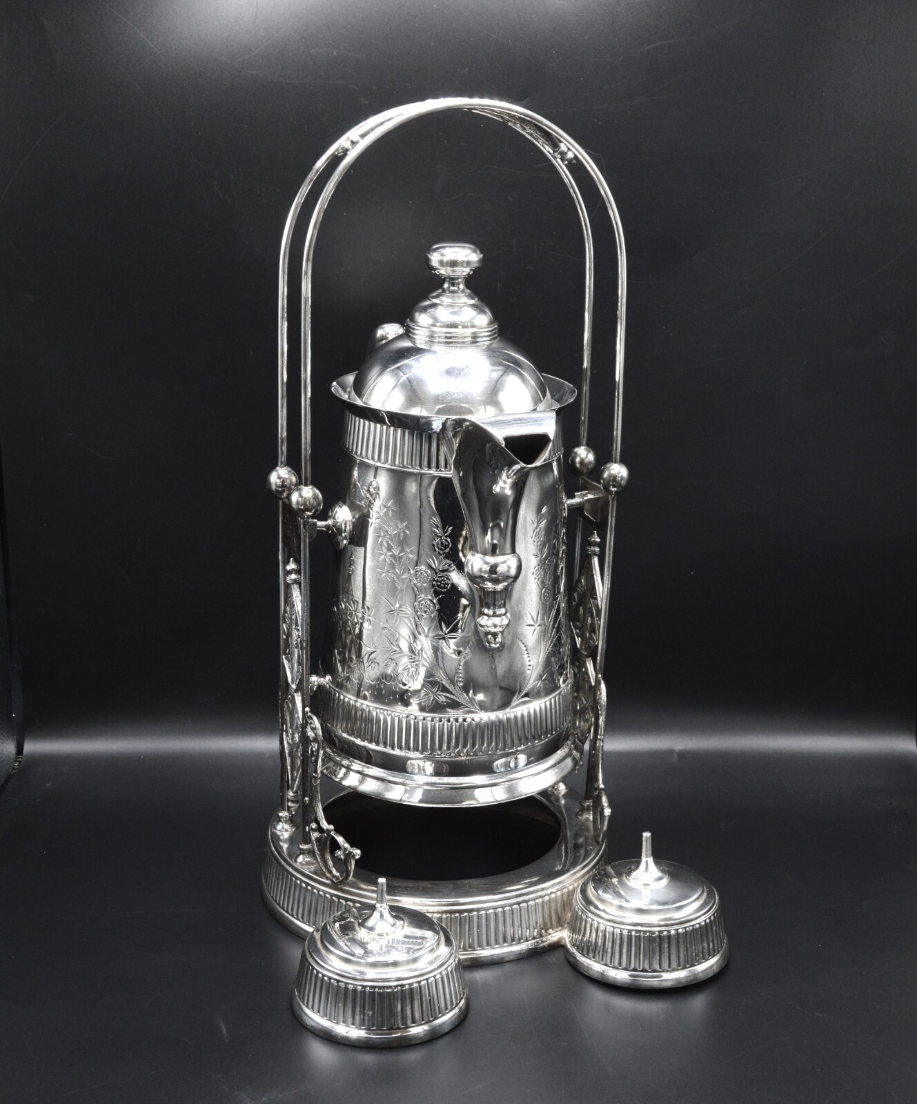 Stunning Antique Late 1800's Silver Plate PAIRPOINT Tilt Lemonade Water ...