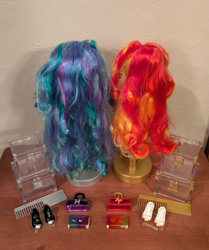 Rainbow High Dolls, Special Edition Twins Holly & Laurel Devious, Lot ...