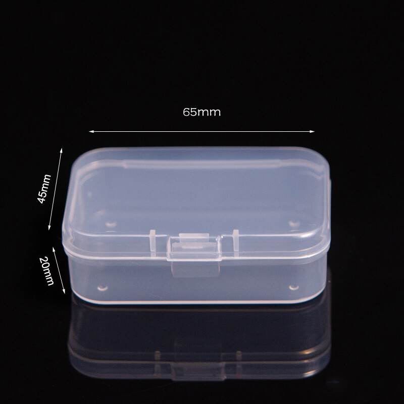 Clear Small Plastic Storage Box Jewelry Beads Organizer Case Container ...