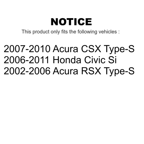Front Rotors & Ceramic Brake Pads Kit For Honda Civic & Acura CSX FWD ...