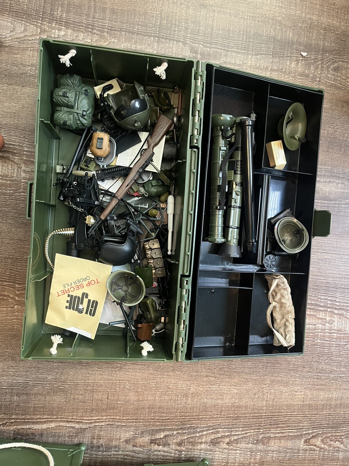 2 GI Joe Plastic Footlocker Filled with 1/6 Scale Fits 12" Figures ...