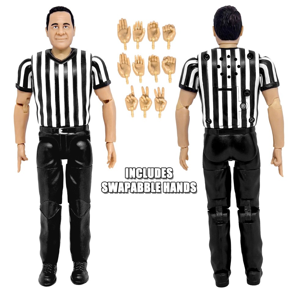 Ultimate 3 Counting & Talking Wrestling Referee Figure for WWE & AEW ...