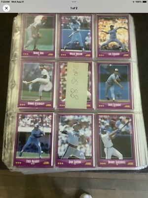 1988 score Baseball Complete Set Also 40 Card Score Young Superstar Set ...
