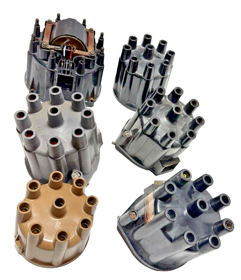 GM Chevrolet Group of Six Engine Ignition System Distributor Caps OEM ...