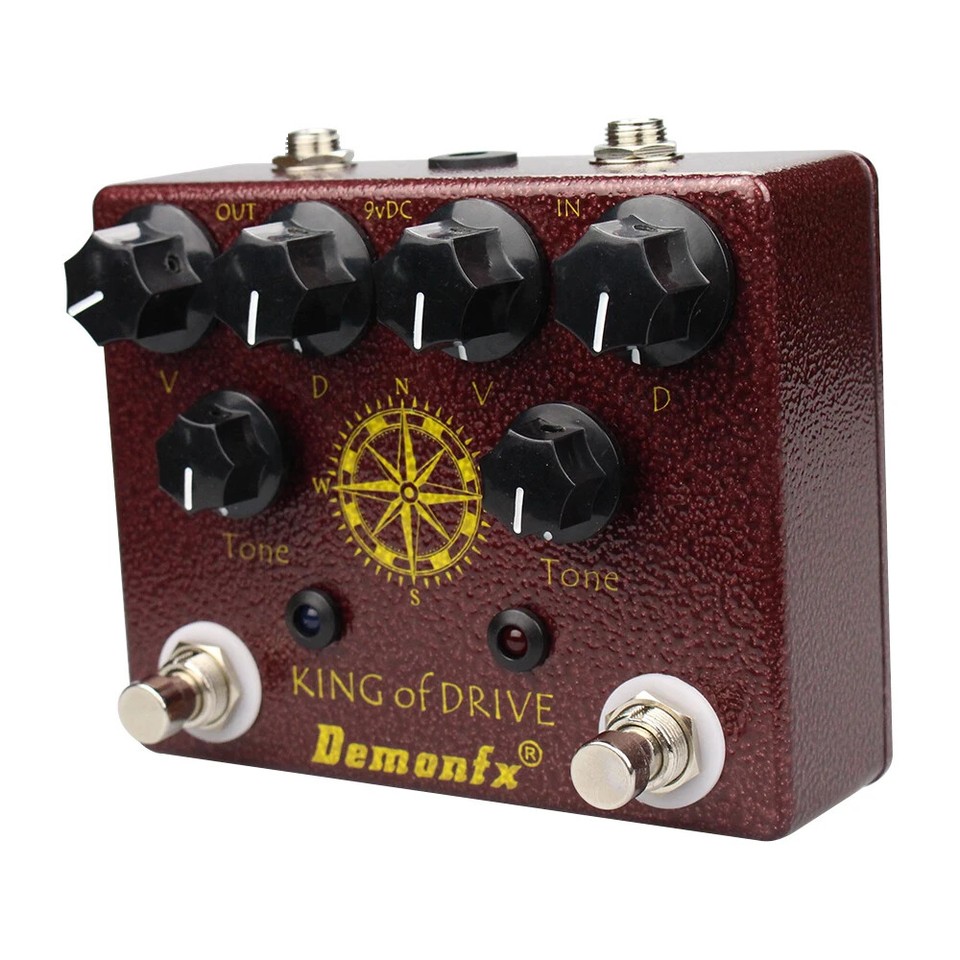 Demonfx King Overdrive Guitar Effect Pedal Boost Distortion Drive 4 DIP ...