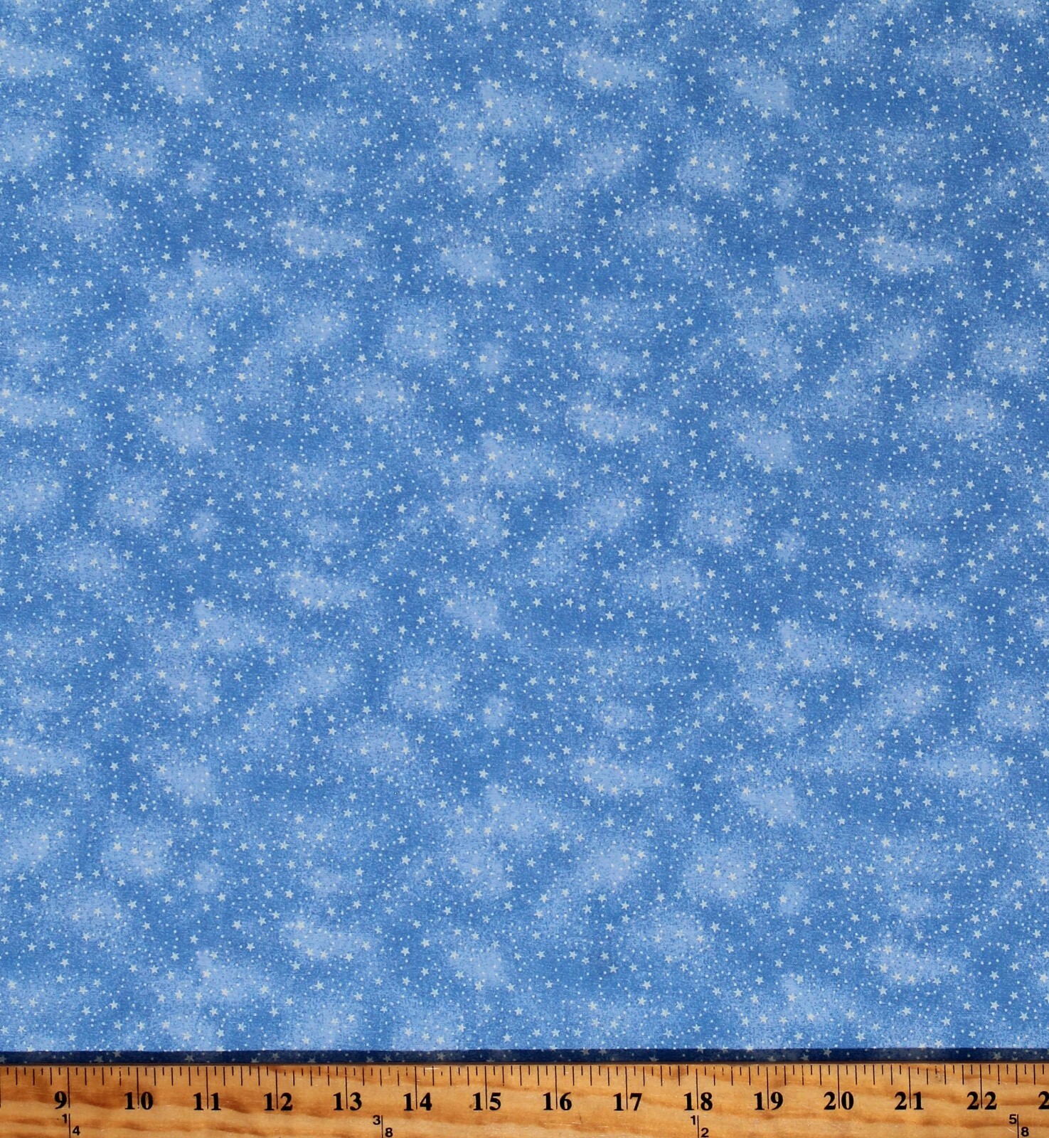 Cotton Stars Etchings Sky Landscapes Blue Fabric Print by Yard D776.91 ...