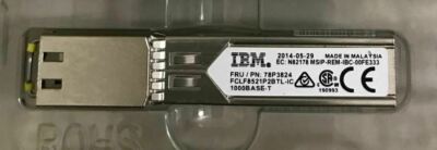 IBM Lenovo 00FE333 SFP-T 1000BASE-T SFP-TX 78P3824 FLCF8521P2BTL-IC ...
