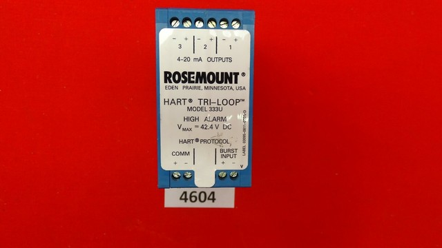 Rosemount 333UC2 Tri-loop Hart Analog Signal Converter for sale online ...