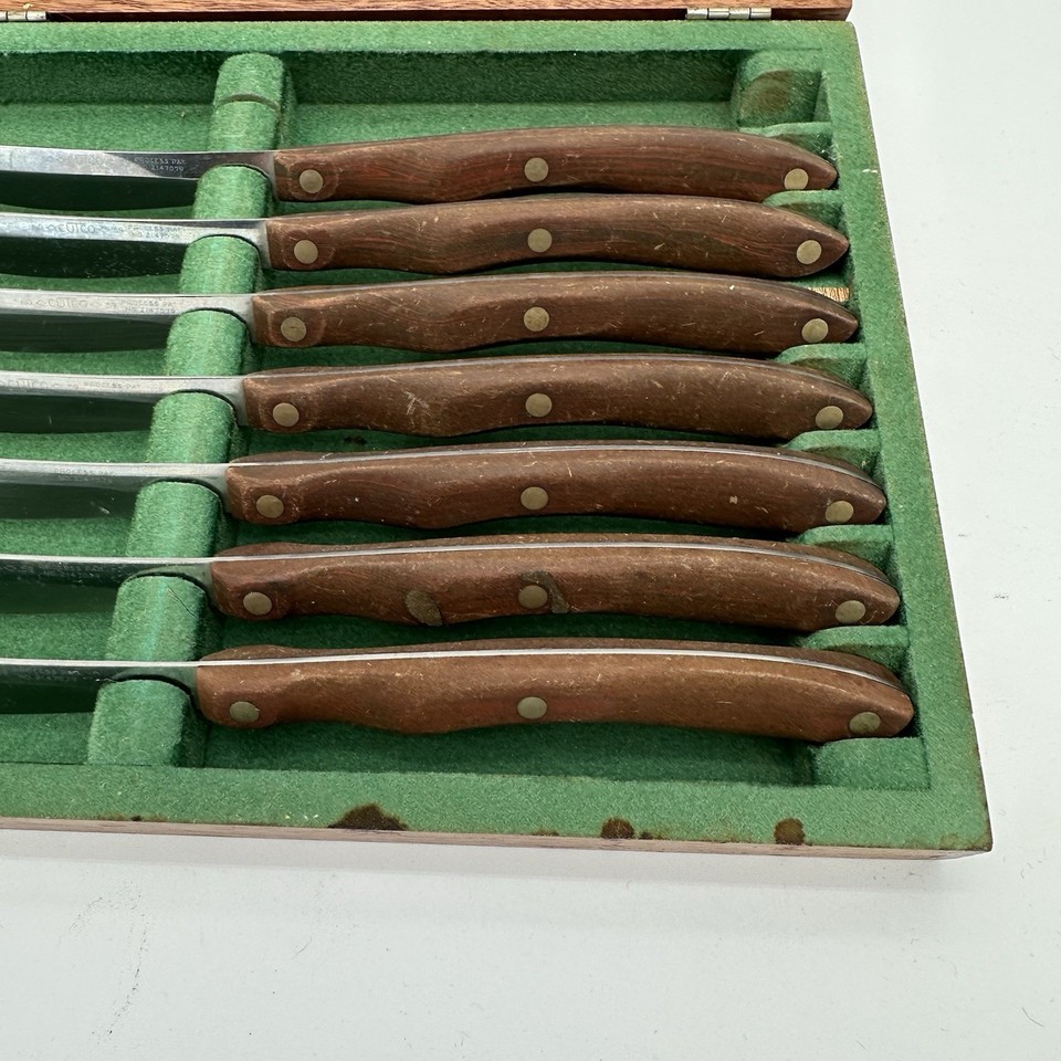 Vintage Cutco #59 Table Steak 7 Knives Knife Set Original Box 2147079 ...