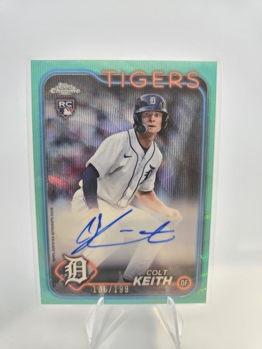 2024 Topps Chrome - COLT KEITH - Rookie Autographs Aqua Wave Refractor ...