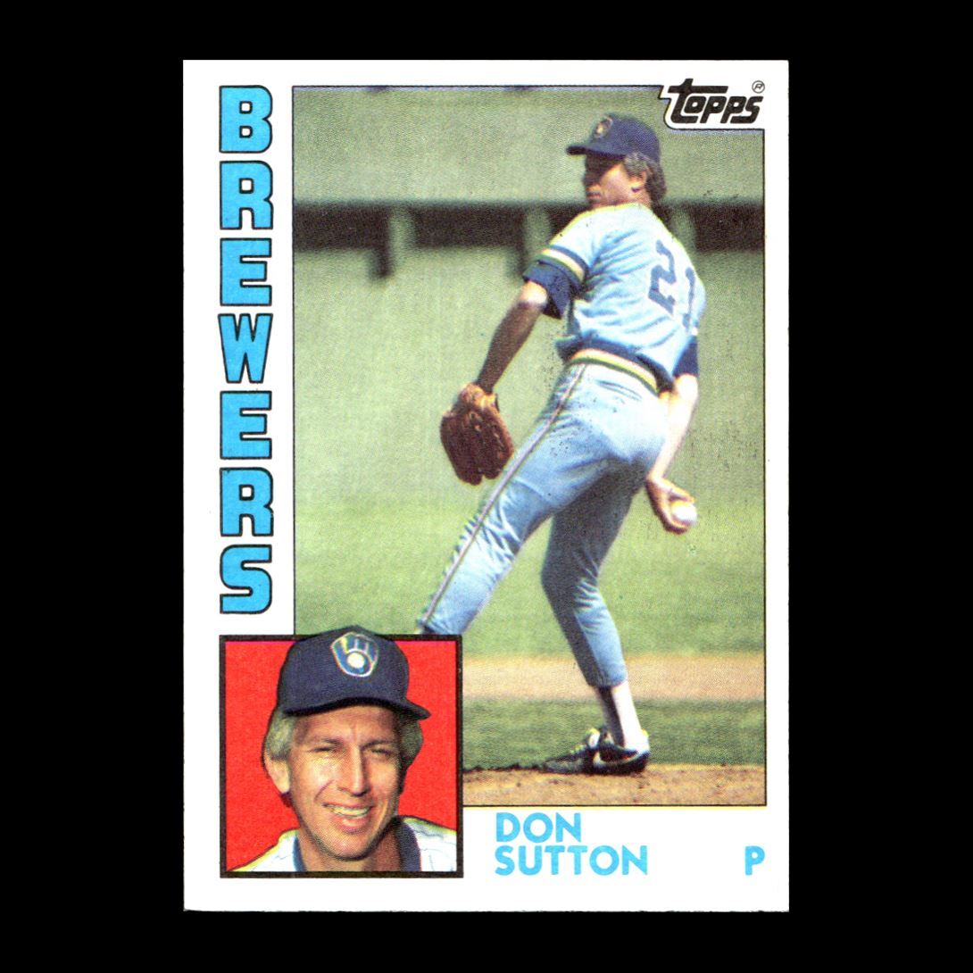 Don Sutton 1984 Topps Milwaukee Brewers #35 R320C 36 | eBay