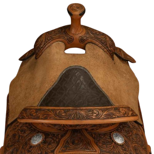 Horse Saddle Wade Tree A Fork Work Ranch Roping Roper Leather Western ...