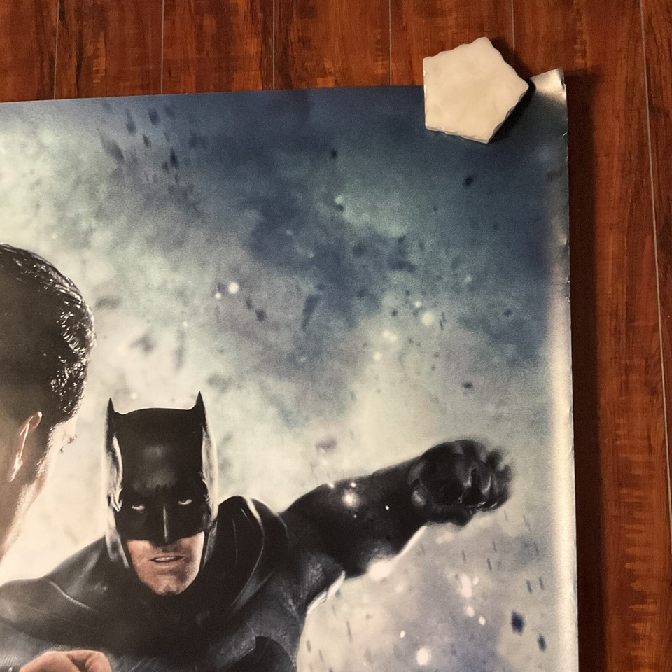 BATMAN vs SUPERMAN:Dawn Of Justice 2016 Authentic Bus Stop Movie Poster ...
