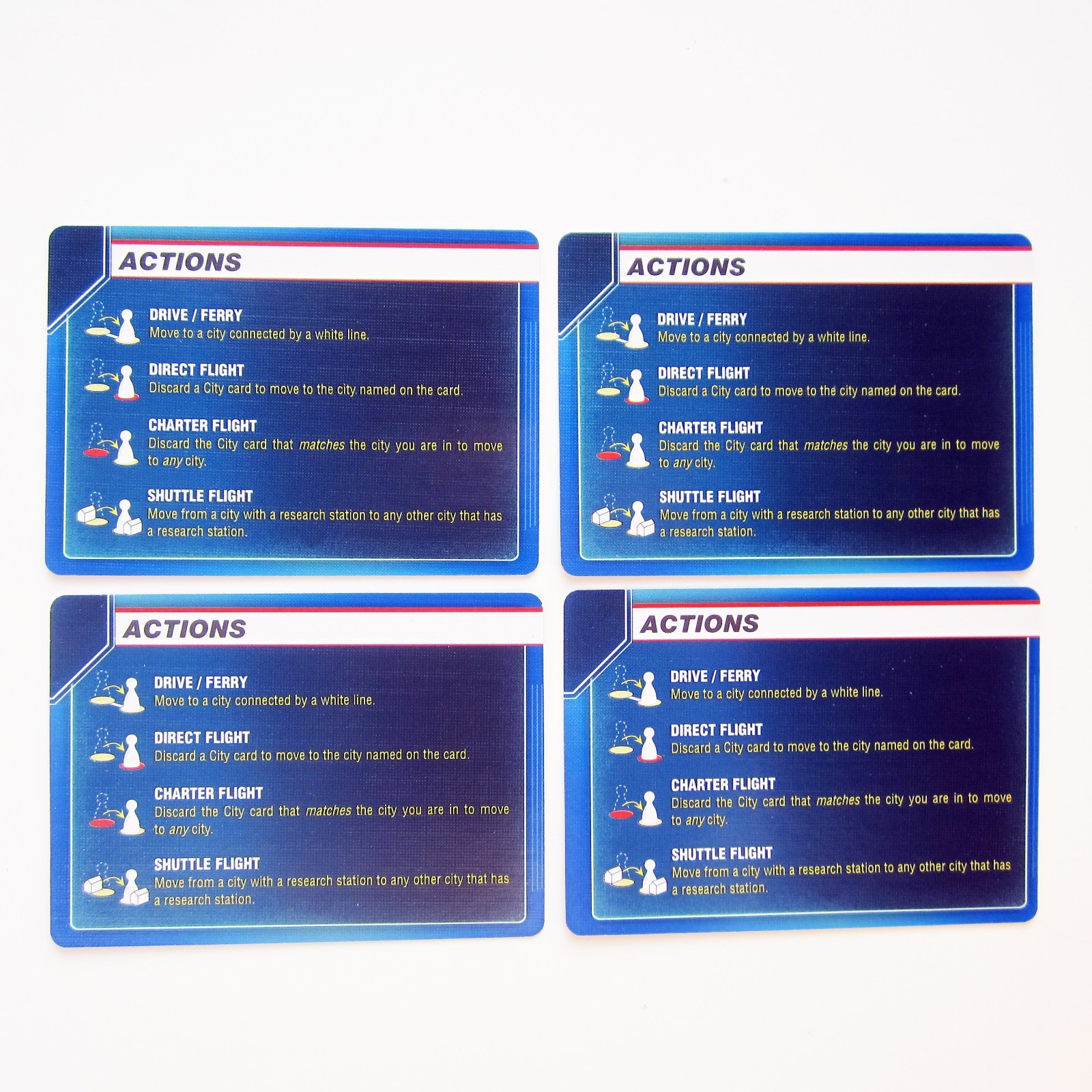 NEW Pandemic Board Game Parts Replacement Markers Pawns Cards Cubes ...